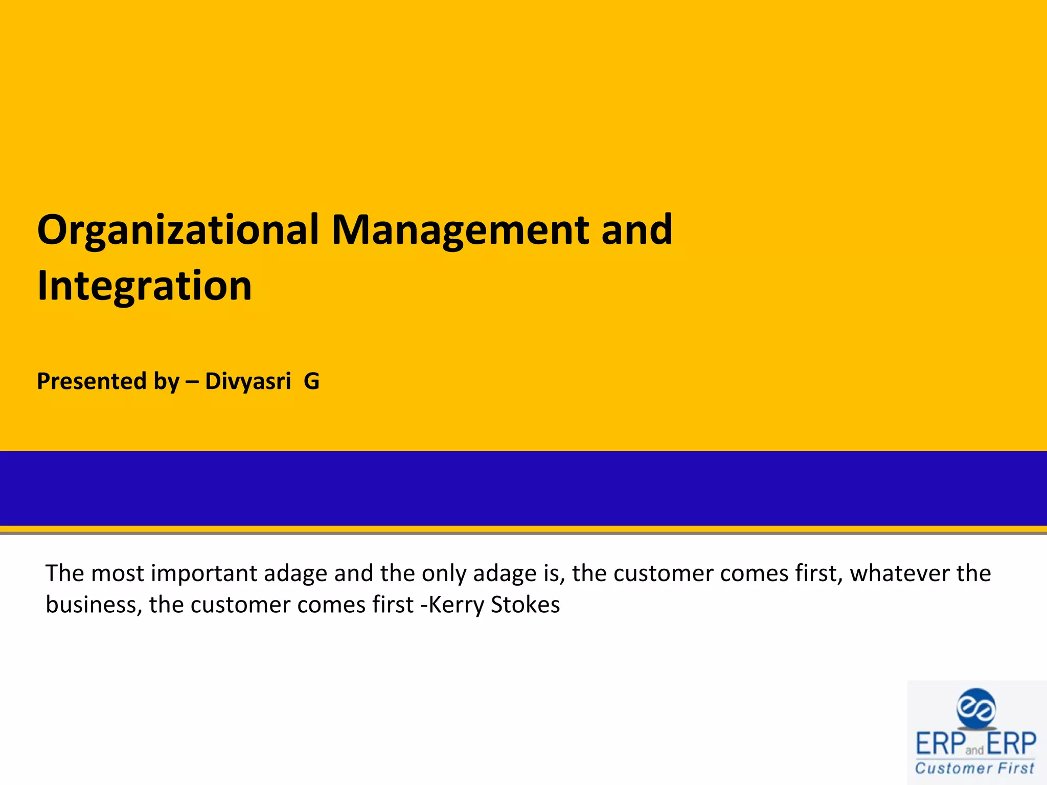 Organizational Management-SAP HR | PPT