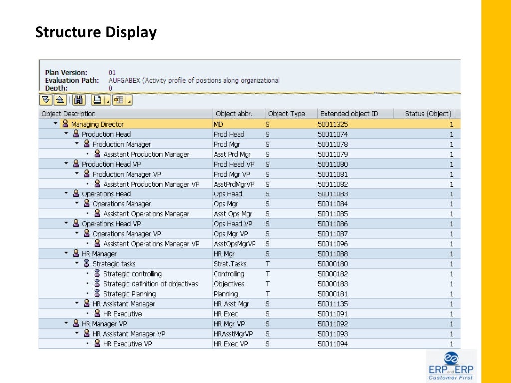 Organizational Management-SAP HR