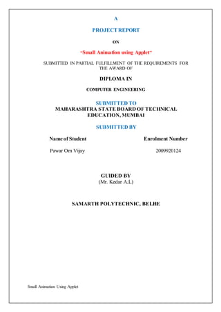 Om Pawar MP AJP.docx | Computer Animation | Computer Software and Applications