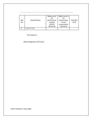 Om Pawar MP AJP.docx | Computer Animation | Computer Software and Applications