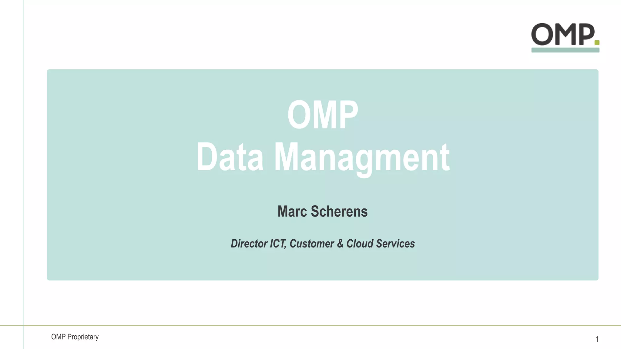 OMP saves 10 times more storage capacity with Nimble and Cohesity | PPTX