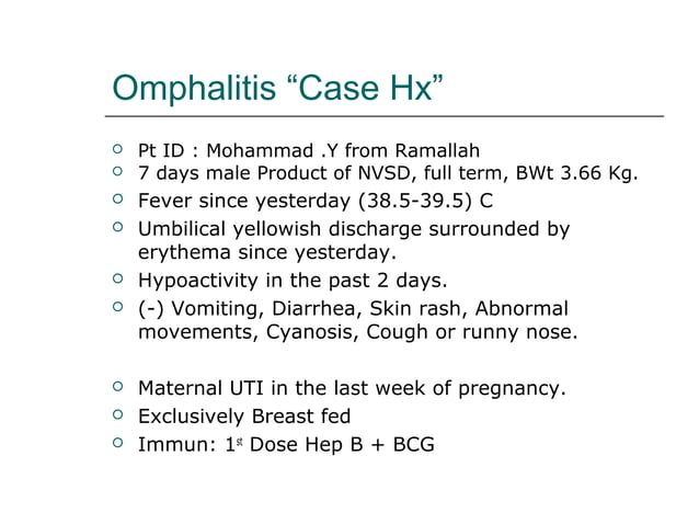 Omphalitis 2 | PPT