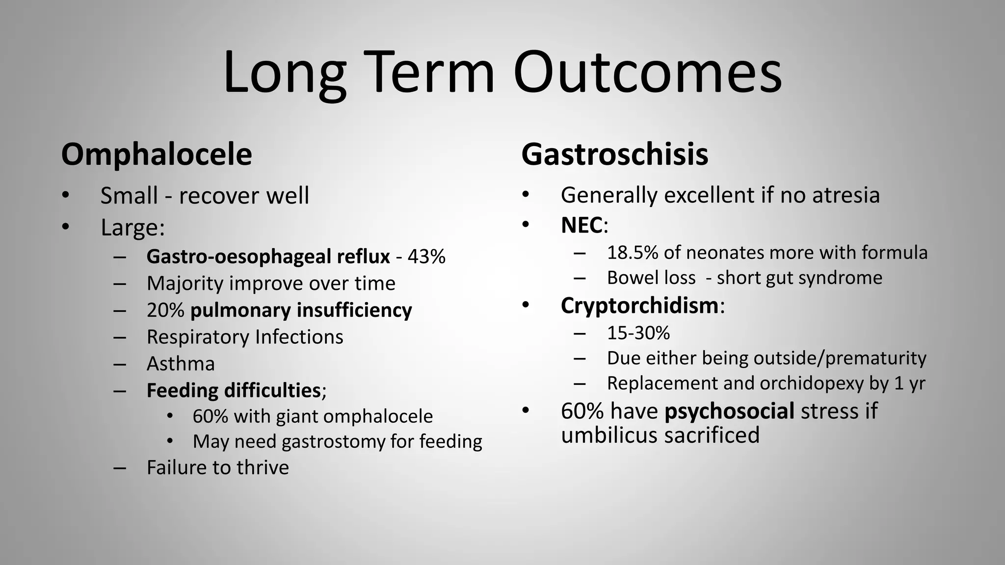 Omphalocele vs gastroschisis | PPTX
