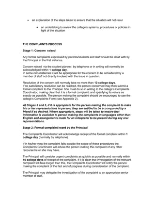 Complaints Procedure | PDF