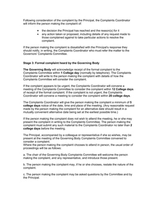Complaints Procedure | PDF