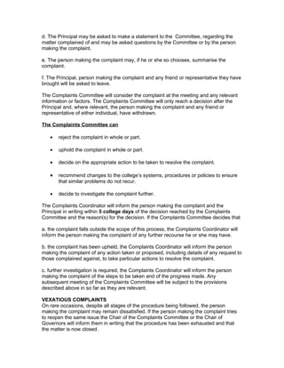 Complaints Procedure | PDF