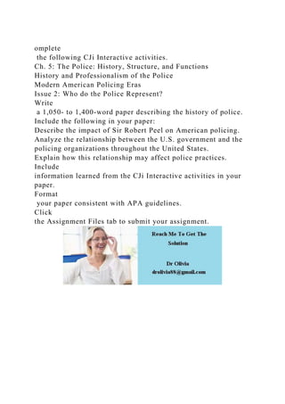 omplete the following CJi Interactive activities.Ch. 5 The Poli.docx
