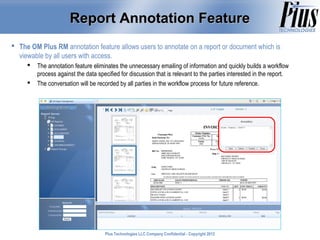 Electronic Report Distribution with OM Plus RM | PPT | Operating Systems | Computer Software and ...