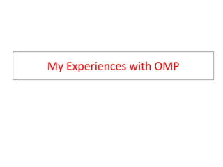 One Minute Preceptor .ppt