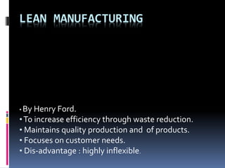 Japanese Manufacturing Techniques | PPTX