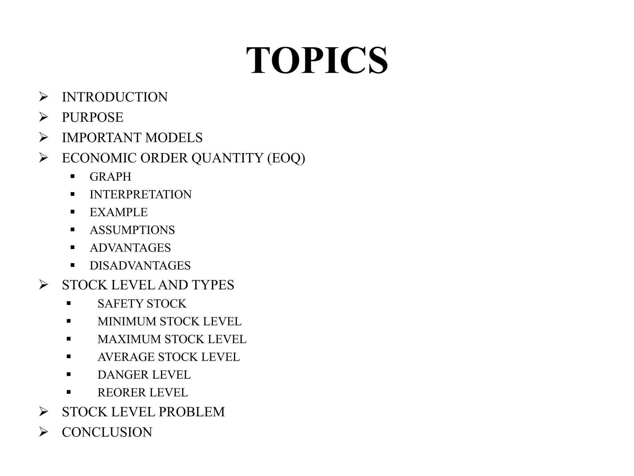 INVENTORY MODELS | PPTX