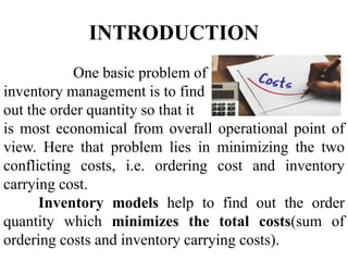 INVENTORY MODELS | PPTX