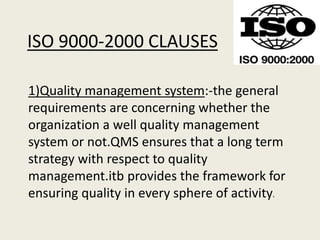 ISO 9000:2000 CLAUSE | PPTX