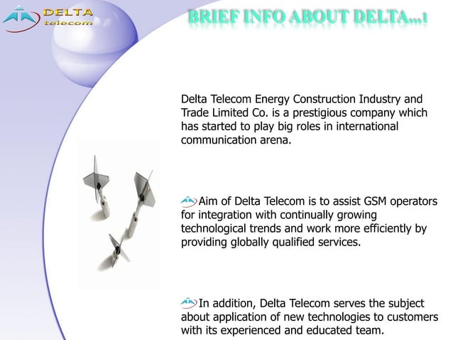 Delta Telecom O&m presentation | PDF | Telecommunications Industry ...