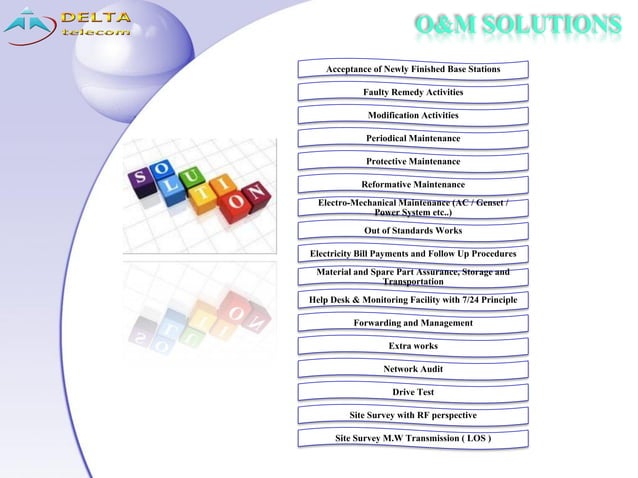 Delta Telecom O&m presentation | PDF | Telecommunications Industry ...