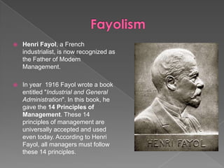 Taylorism and Fayolism | PPTX