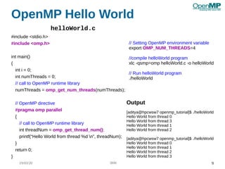 Omp tutorial cpugpu_programming_cdac | PDF