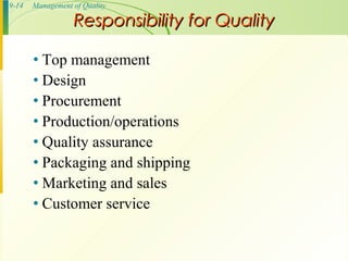 Om quality dimensions process | PPT