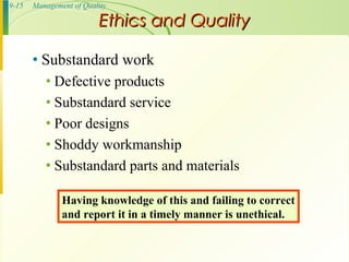 Om quality dimensions process | PPT