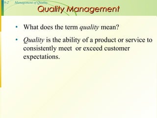 Om quality dimensions process | PPT