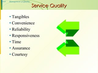 Om quality dimensions process | PPT