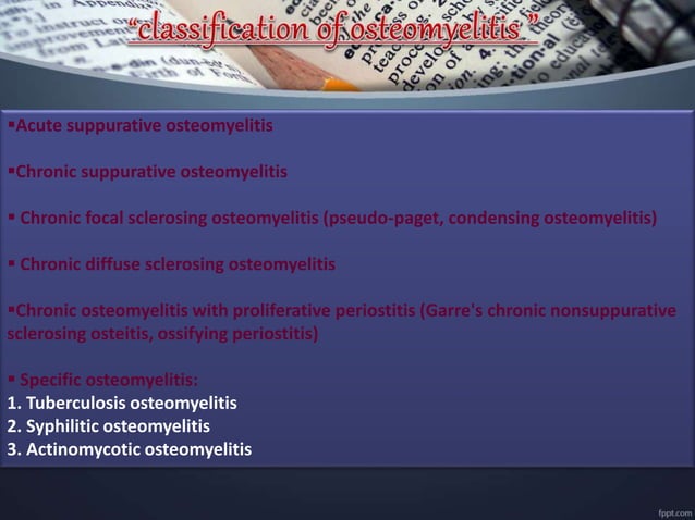 Osteomyelitis of jaw--department of oral medicine and radiology | PPTX