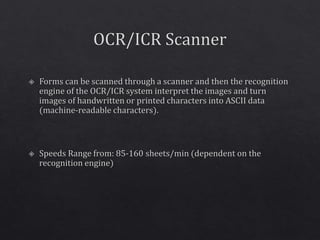 Omr and ocr | PPTX | Technology & Computing
