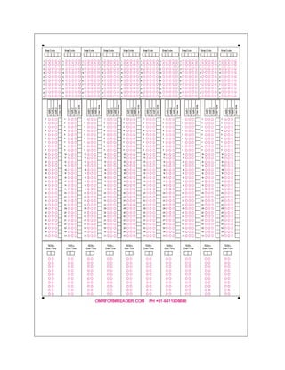 Omr based attendance system for corporate | PDF