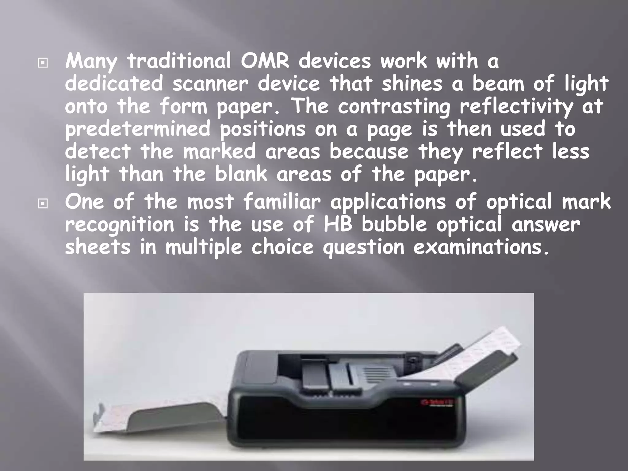 Optical Mark Recognition | PPTX