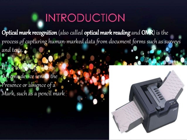 Optical Mark Recognition