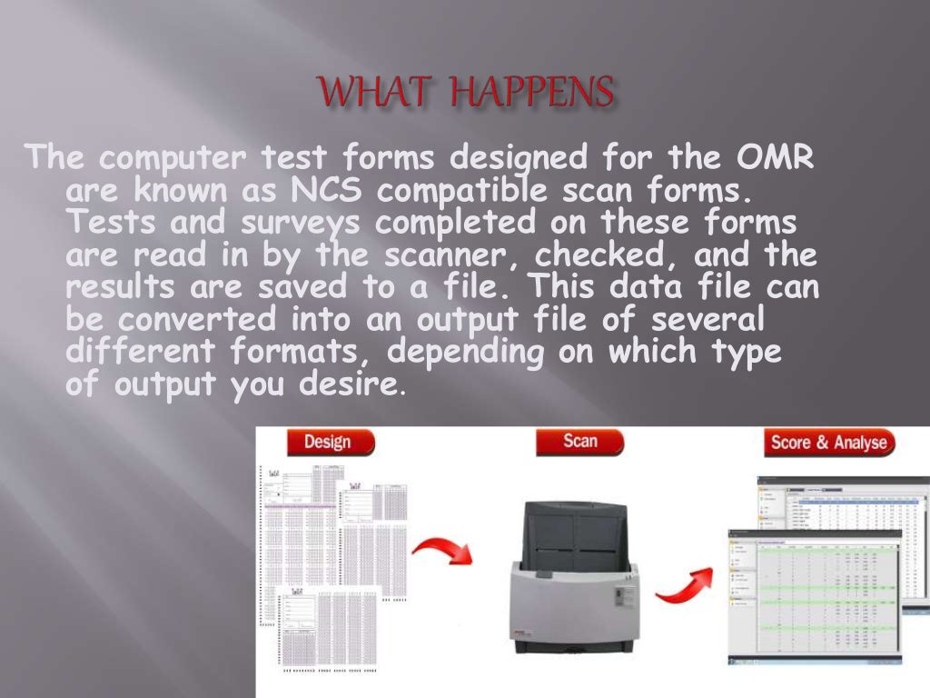 Optical Mark Recognition Optical Mark Recognition
