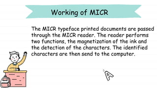 Omr, micr, smart card, magneticstrip card | PPT