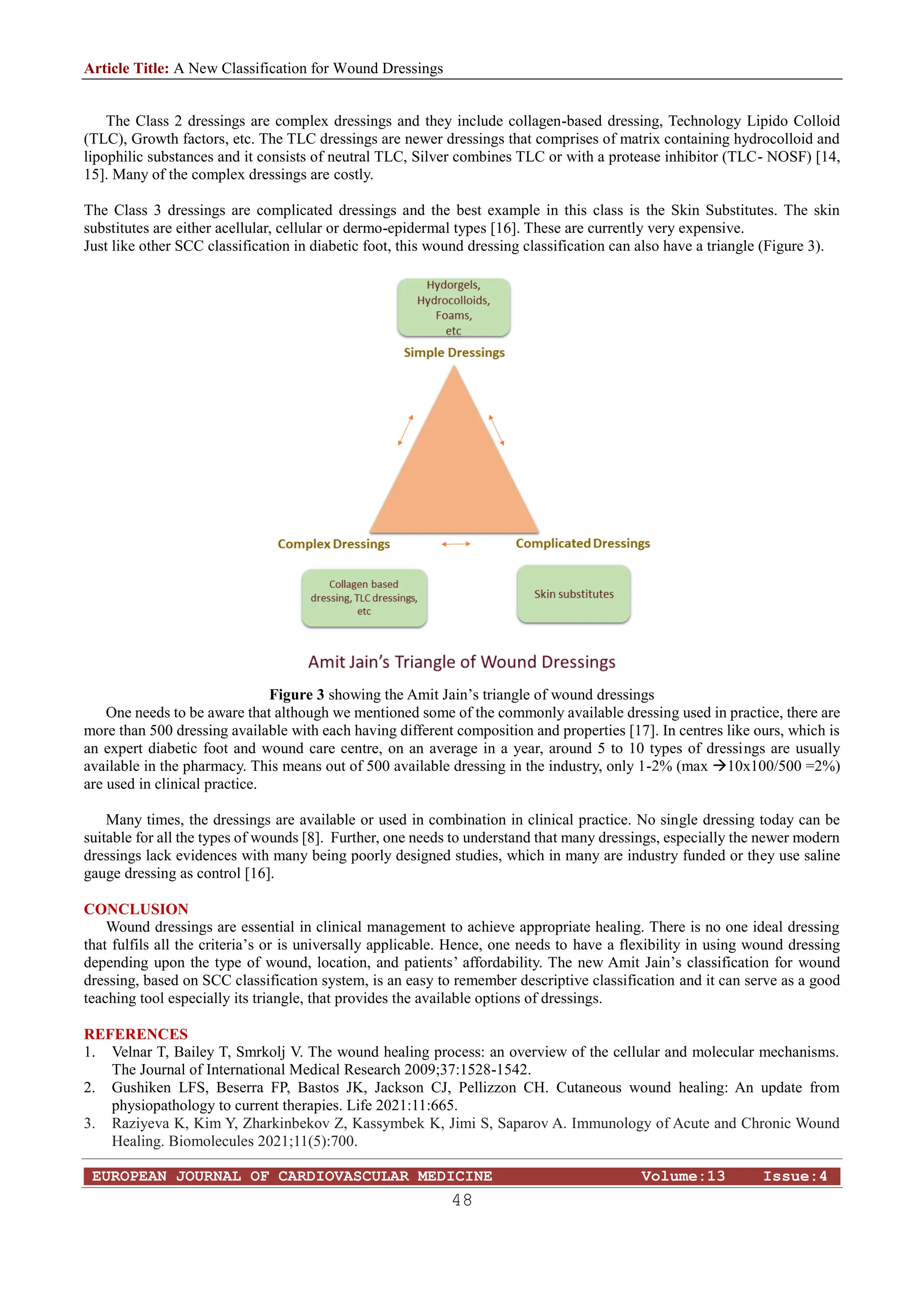 A new classification for wound dressings | PDF