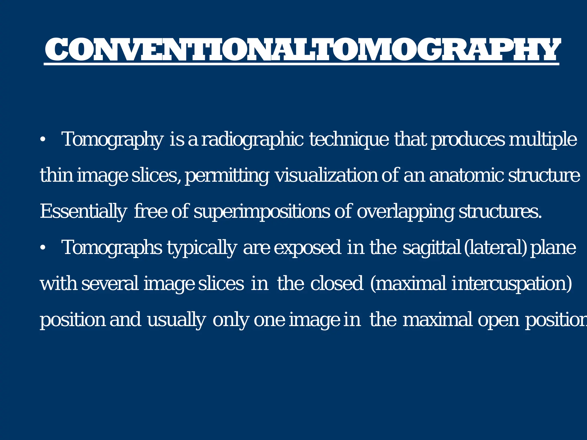 Imaging of tmj in dental radiography and advanced technologies in ...