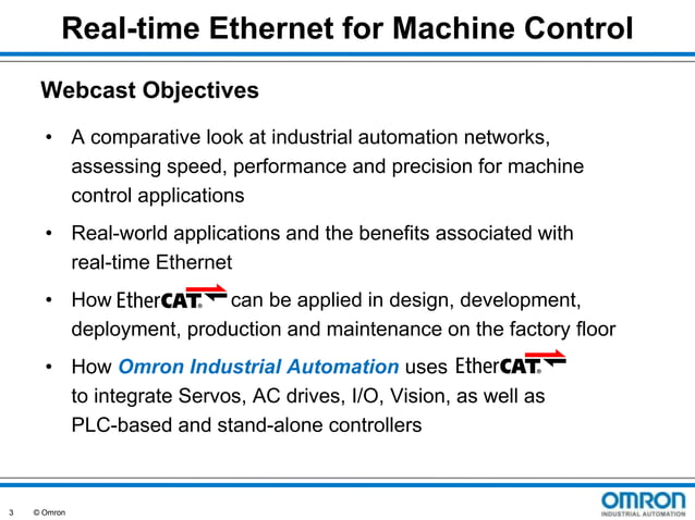 Real-time Ethernet for Machine Control | PPT