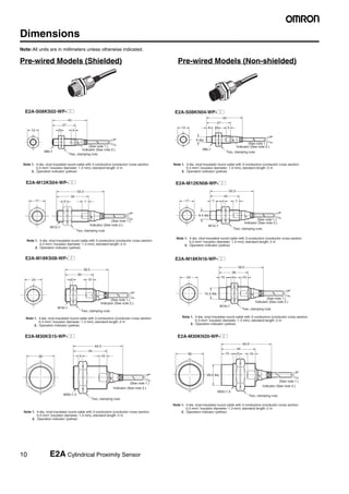 Omron e2 a-cylindrical-proximity-sensor-series-datatraceautomation | PDF