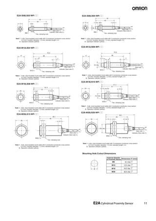 Omron e2 a-cylindrical-proximity-sensor-series-datatraceautomation | PDF
