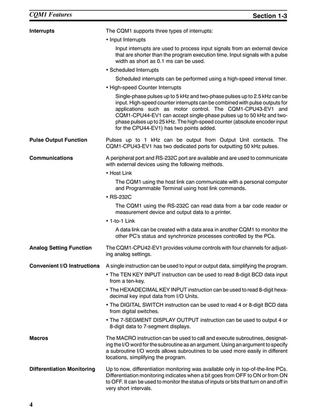 Omron PLC cqm1 opearation manual | PDF