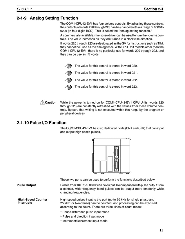 Omron PLC cqm1 opearation manual | PDF