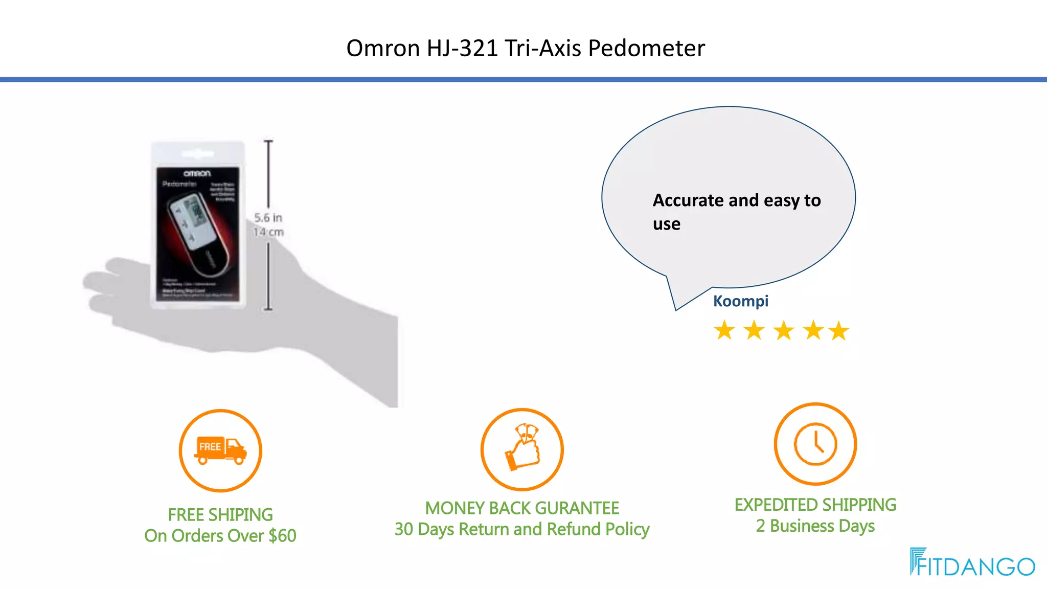 Omron hj 321 tri-axis pedometer | PPTX