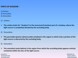 PRINCIPLES OF SHADOW CASTING | PPTX