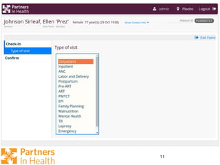 OpenMRS Lightning Talk: Pleebo Health Center | PPT