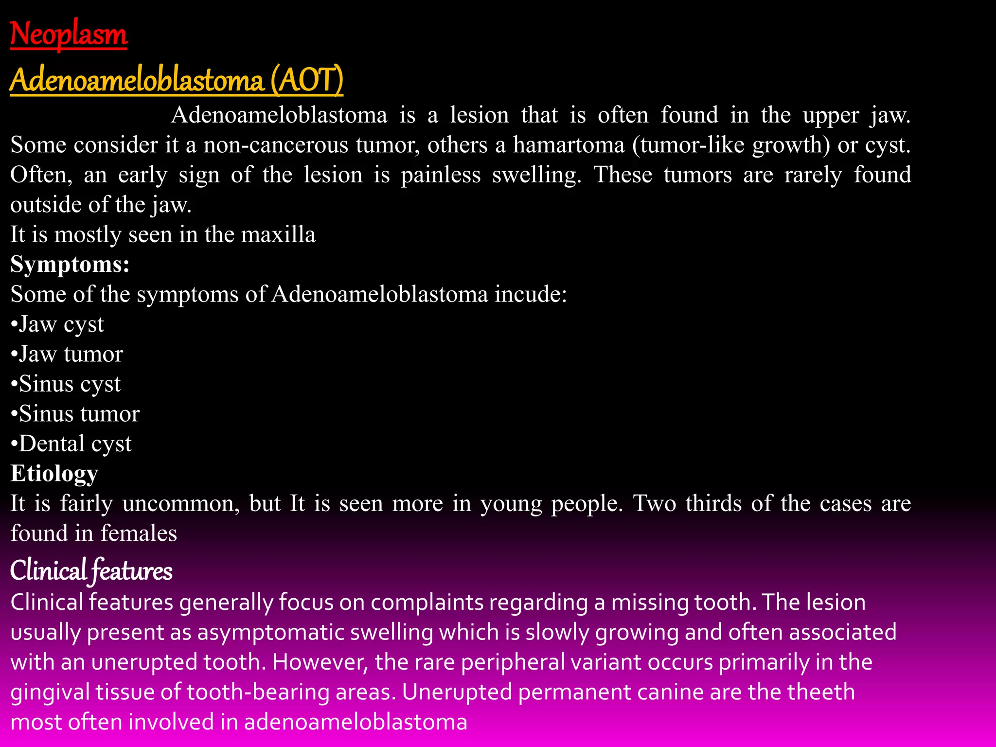 Differential Diagnosis Of Maxillary Sinus Pathology | PPTX