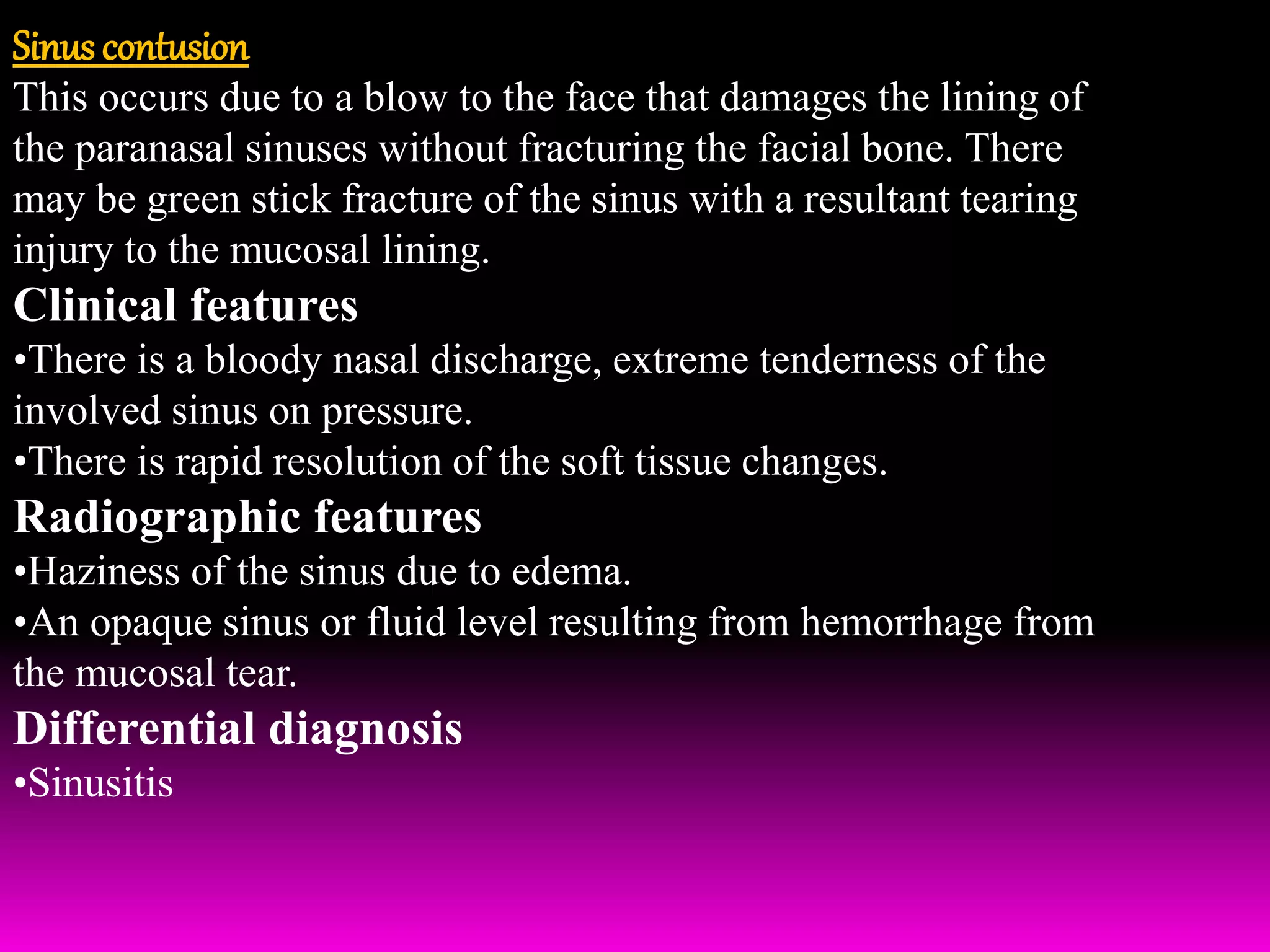 Differential Diagnosis Of Maxillary Sinus Pathology | PPTX