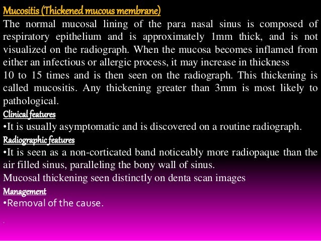 Mucositis In Maxillary Sinus