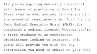 OMSB License Requirements.pptx