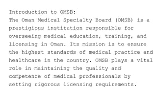 OMSB License Requirements.pptx
