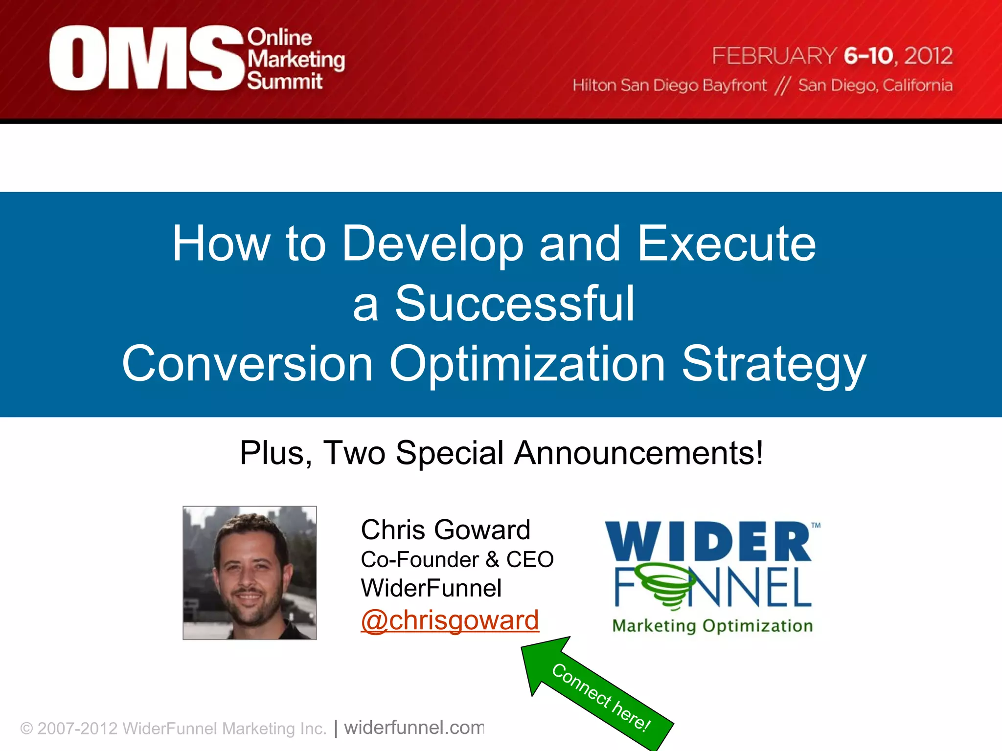 Conversion Rate Optimization at OMS - the 5 Step Conversion ...