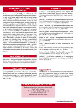 Oms guidelines folic acid | PDF