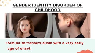 Sexual Disorder ( MENTAL HEALTH NURSING) | PPTX